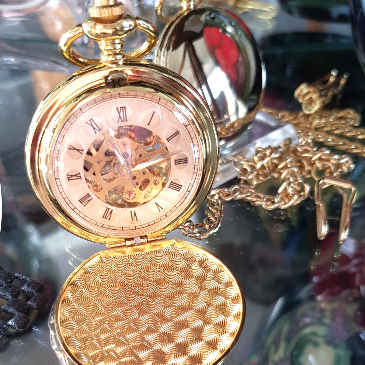 Mechanical Pocket Watch Double Case Opening TW61g – Teds Lifestyle Store